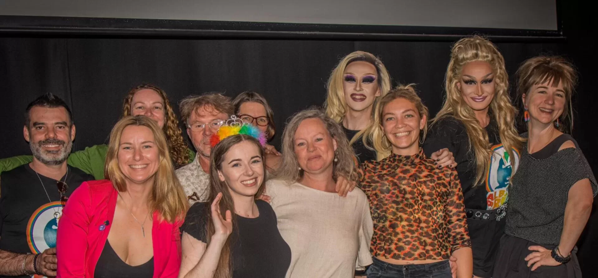 Group with Drag Queens | Albany Pride