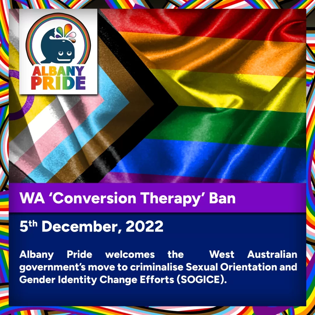 WA Conversion Therapy Ban | Albany Pride